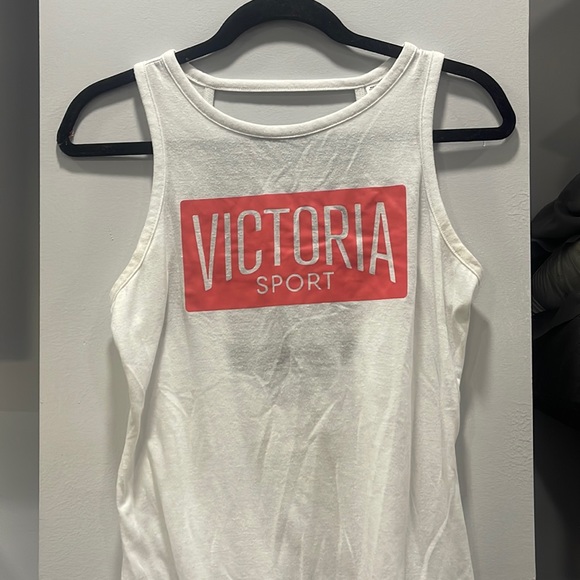 Victoria's Secret | Tops | Victoria Sport Womens Muscle Tank White And ...